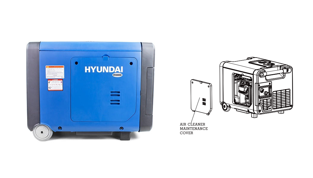 Hyundai HY4500SEi 4000W / 4.0kW Portable Petrol Inverter Generator | A ...