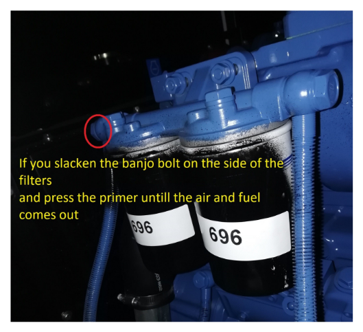 Bleeding the fuel system: A visual guide for the DHY85KSE – Genpower