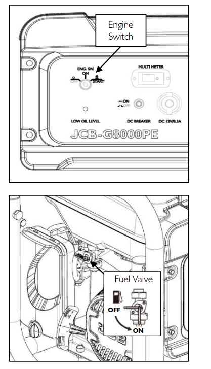 JCB-G8000PE -Starting, stopping and troubleshooting guide – Genpower